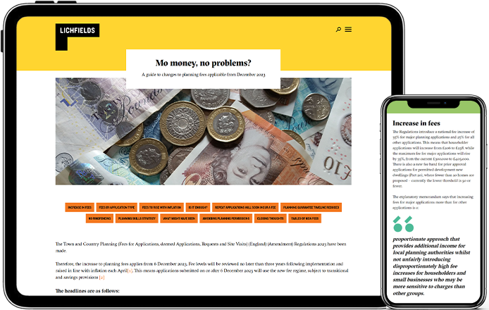 Mo money, no problems? A guide to changes to planning fees from ...